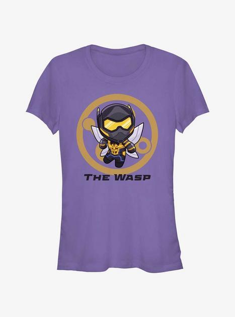 Marvel Ant-Man and the Wasp: Quantumania Chibi Wasp Badge Girls T-Shirt ...