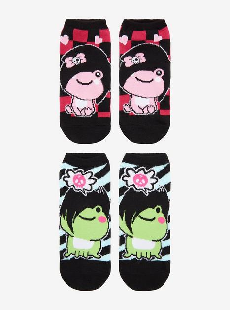 Scene Frogs No-Show Socks 2 Pair | Hot Topic