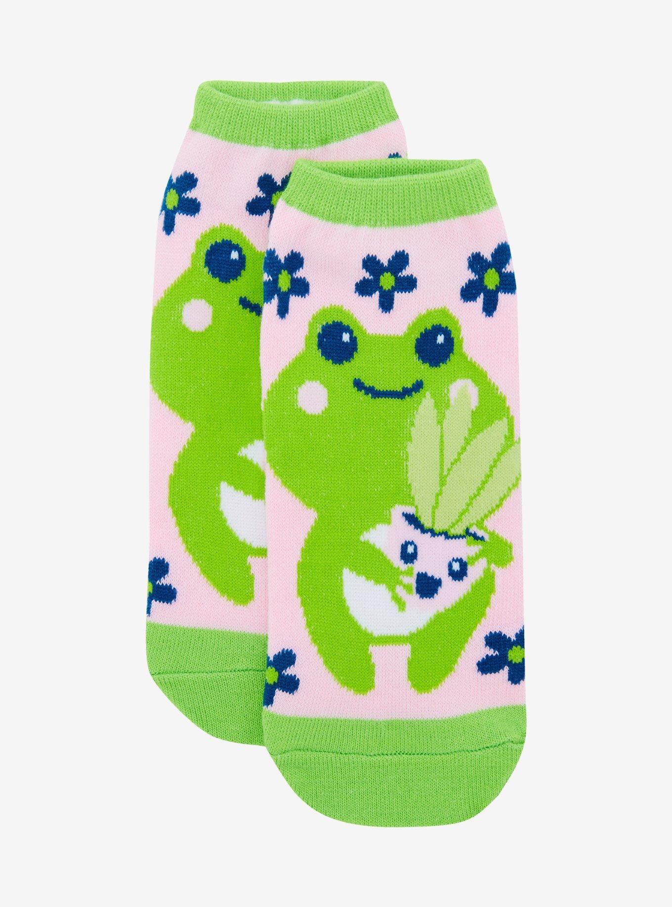 Kawaii Frog Plant No-Show Socks | Hot Topic