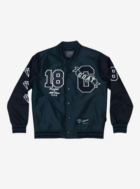 Hunter Green Goat Woven Bomber Jacket | Hot Topic