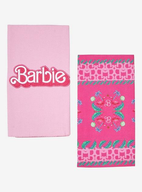 Barbie Pink Icon Kitchen Towel Set | Hot Topic