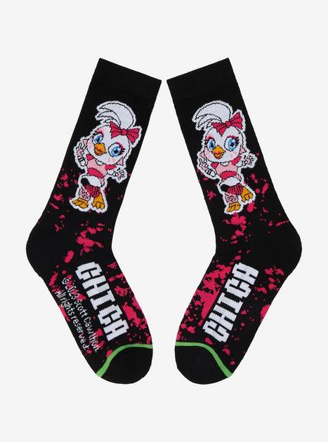 Five Nights At Freddy's Chica Splatter Crew Socks | Hot Topic