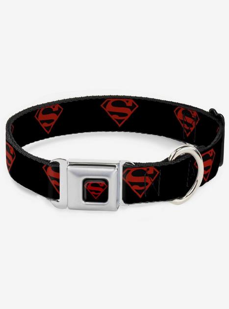DC Comics Justice League Superboy Shield Seatbelt Buckle Dog Collar ...