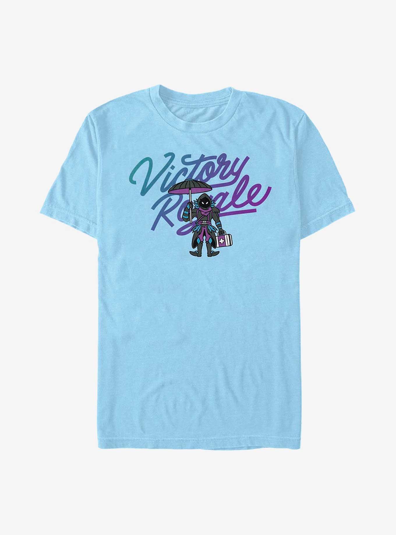 Fortnite Victory Royale Raven Float On T Shirt Blue Boxlunch