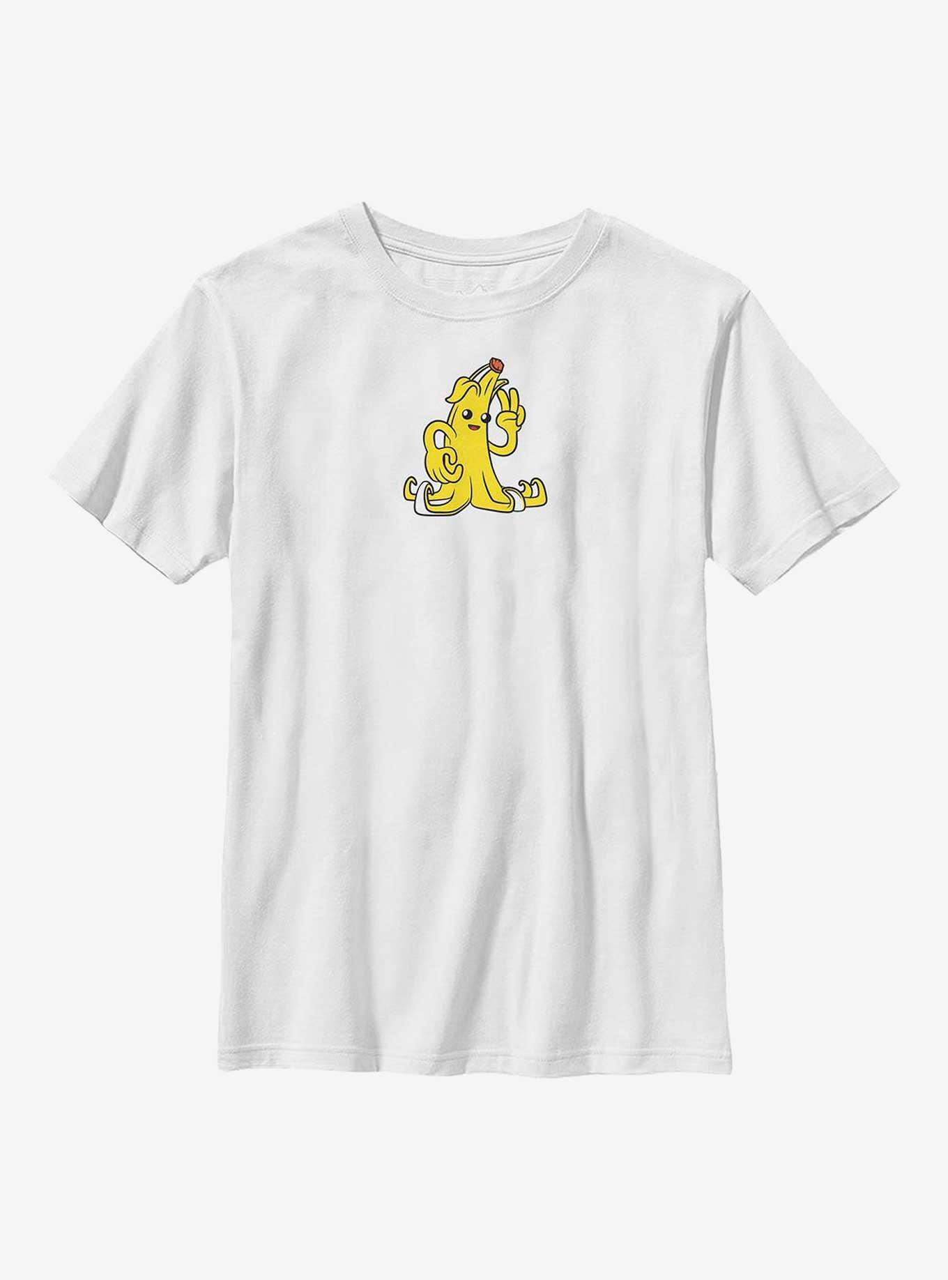 Fortnite Peely Banana Peace Youth T-Shirt - WHITE | BoxLunch