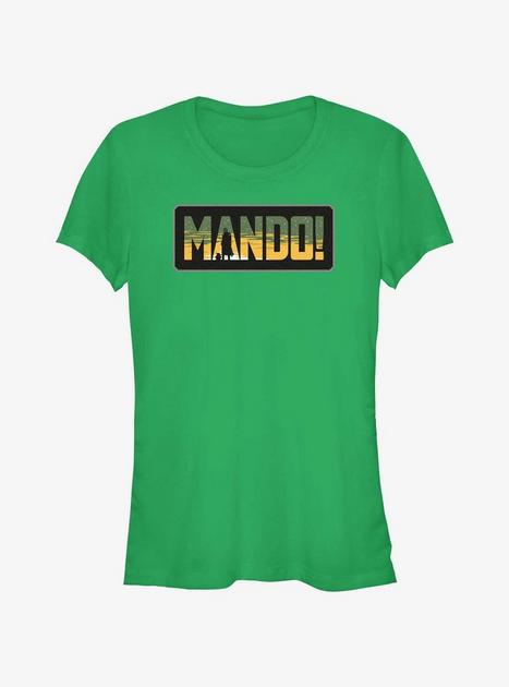 Star Wars The Mandalorian Mando Badge Girls T-Shirt - GREEN | Hot Topic