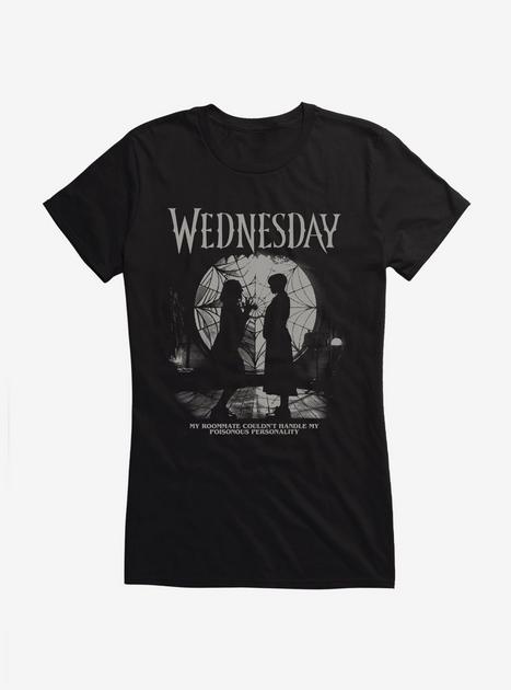 Wednesday Enid Roommate Girls T-Shirt - BLACK | Hot Topic