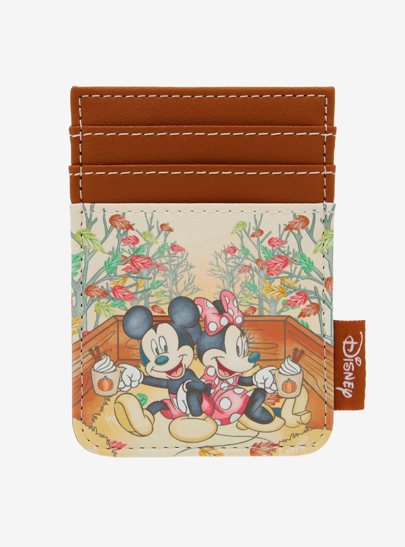 Loungefly Disney Mickey Mouse And Minnie Mouse Fall Leaves Cardholder