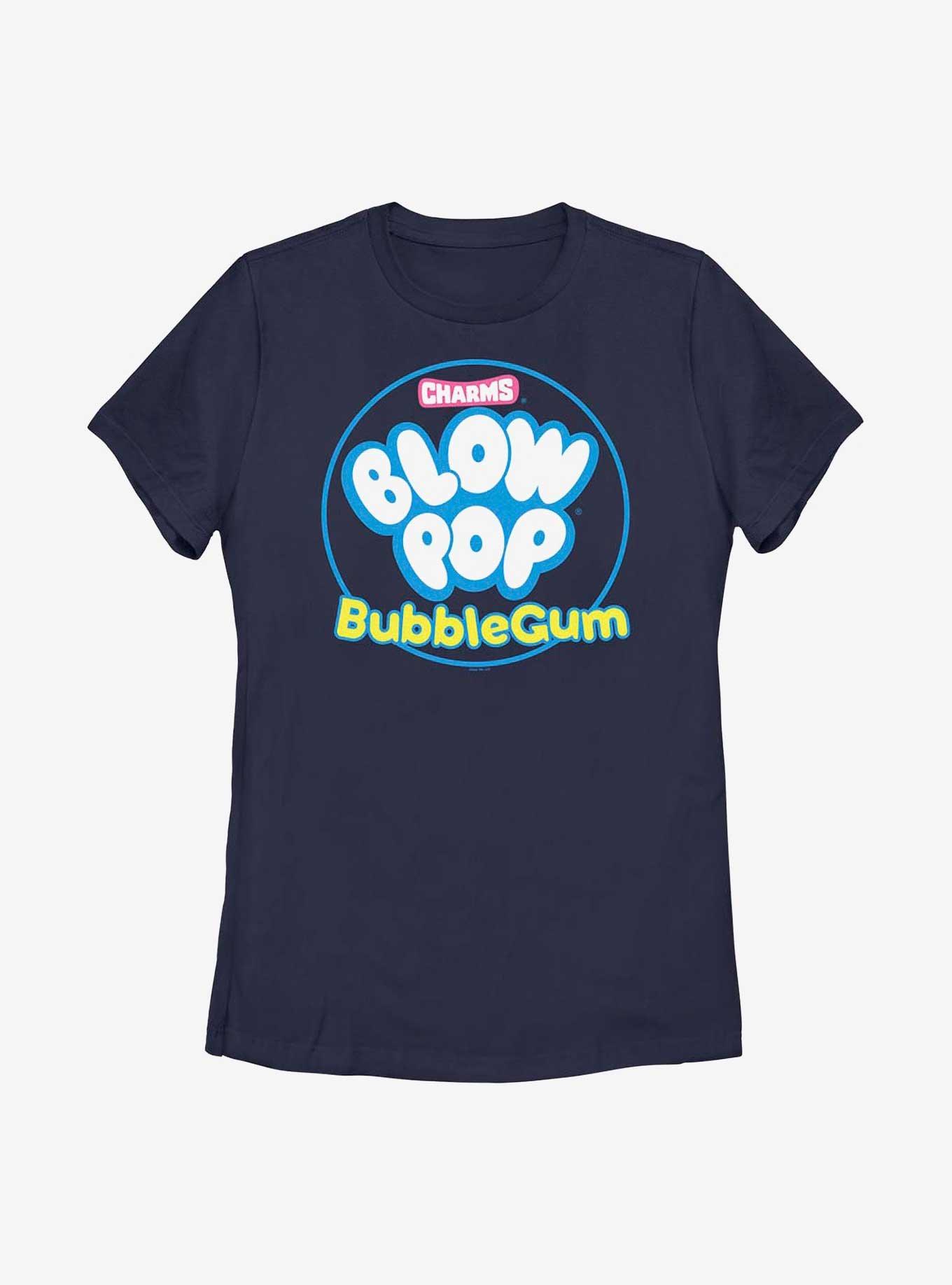 Tootsie Roll Blow Pop Bubble Gum Logo Womens T Shirt Blue Boxlunch