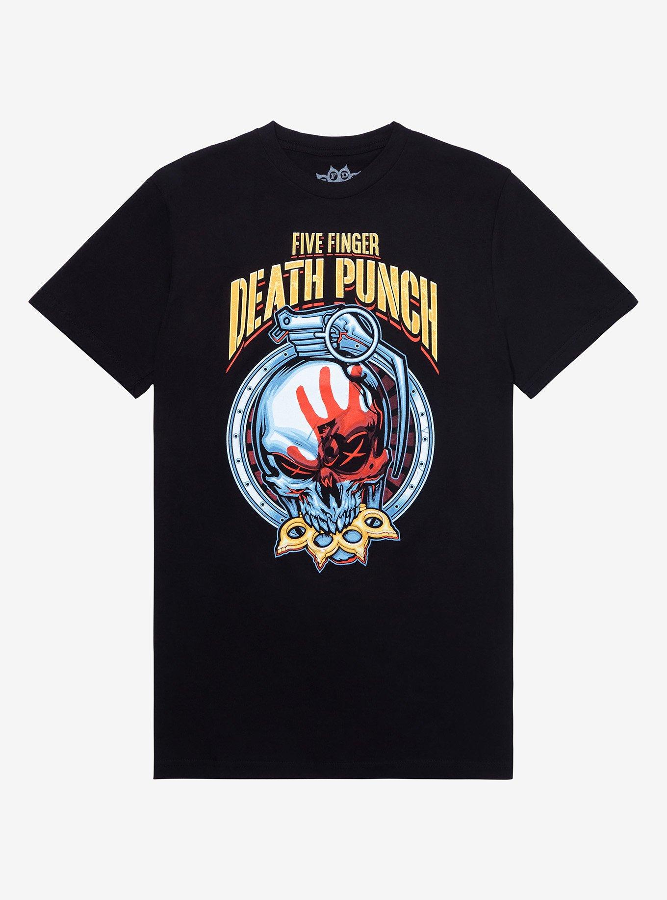 Five Finger Death Punch Skull Grenade T-Shirt | Hot Topic