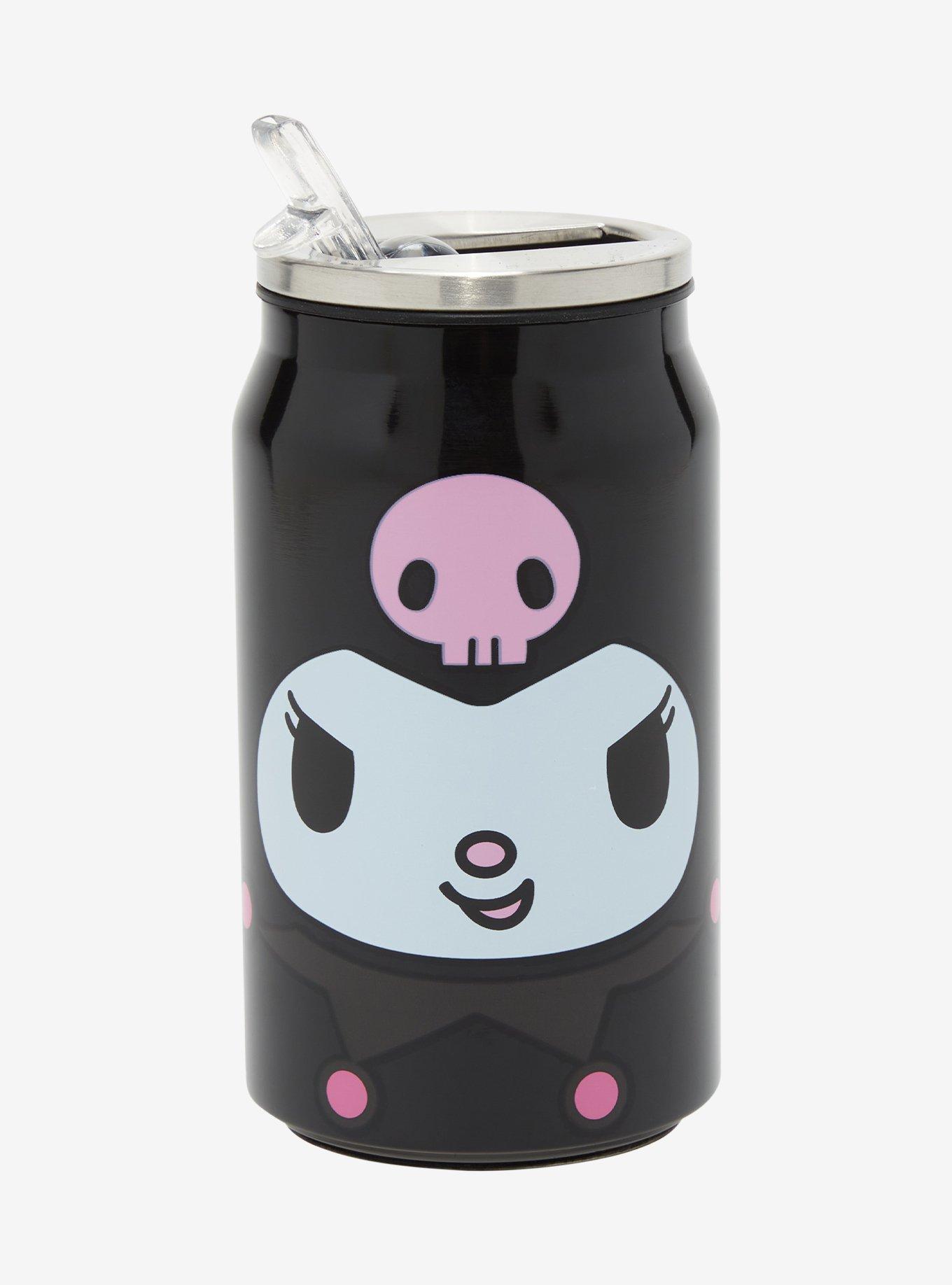 Kuromi Face Soda Can Water Bottle | Hot Topic
