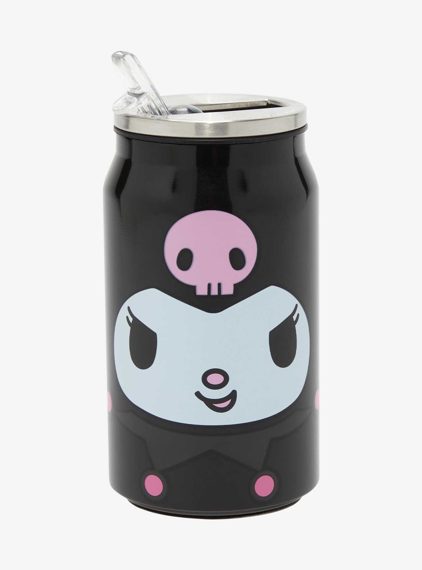 Kuromi Face Soda Can Water Bottle | Hot Topic