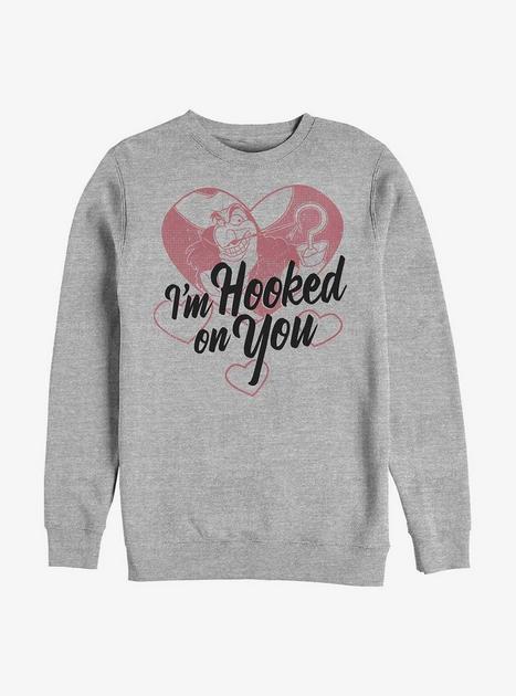 Disney Villains I'm Hooked On You Sweatshirt - GREY | BoxLunch
