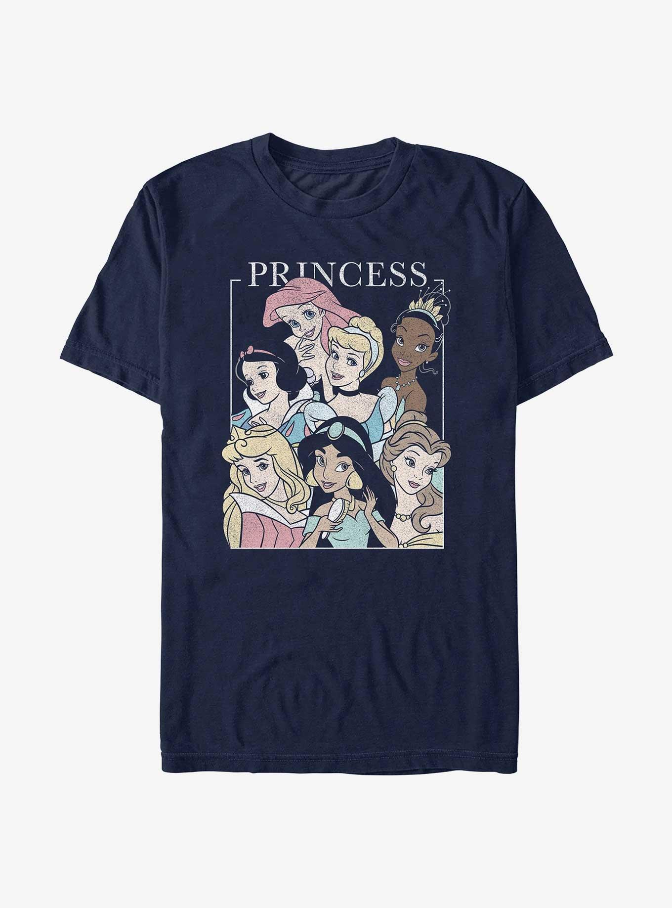 Disney Princesses Group Portraits T-Shirt - BLUE | BoxLunch