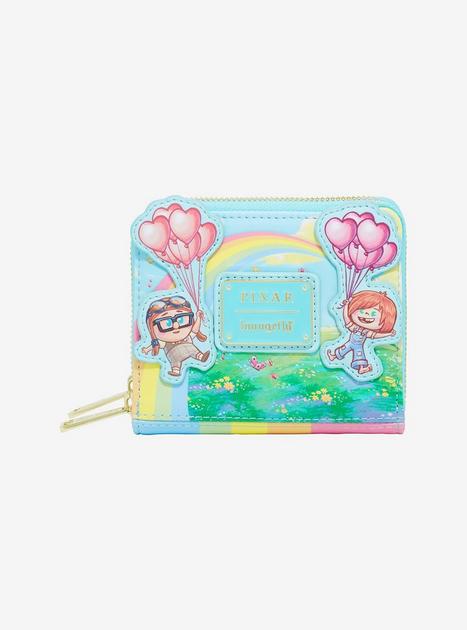 Loungefly Disney Pixar Up Carl & Ellie Rainbow Small Zip Wallet ...