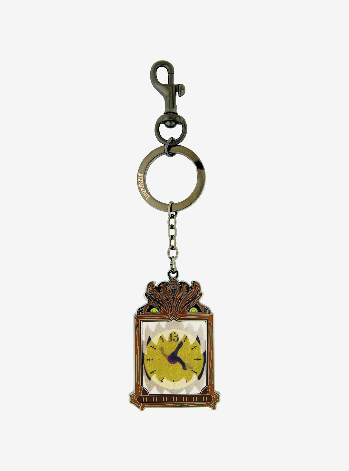 Loungefly Disney The Haunted Mansion Lenticular Clock Key Chain | Hot Topic