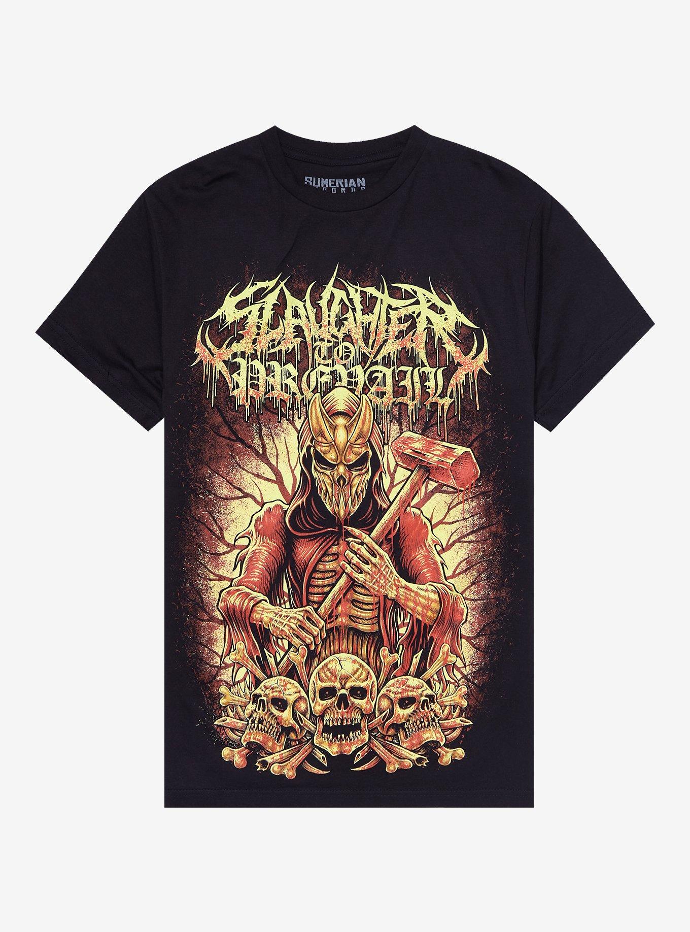 Slaughter TO Prevail Hammer Demon Boyfriend Fit Girls T-Shirt | Hot Topic
