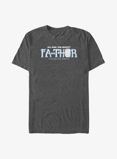 Marvel Thor Mighty Fa-Thor Big & Tall T-Shirt - GREY | Hot Topic