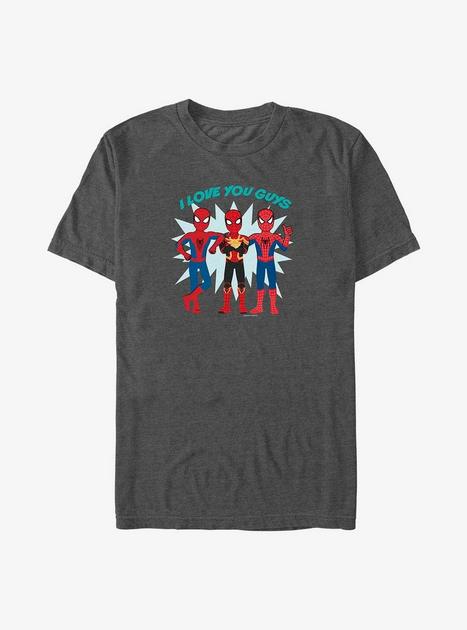 Marvel Spider-Man Love You Spiders Big & Tall T-Shirt - GREY | Hot Topic