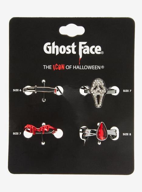 Scream Ghost Face Bloody Ring Set | Hot Topic