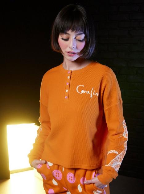 Coraline Henley Girls Long-Sleeve Top | Hot Topic