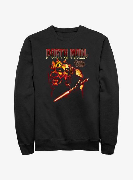 Star Wars Heavy Metal Darth Maul Sweatshirt - BLACK | BoxLunch
