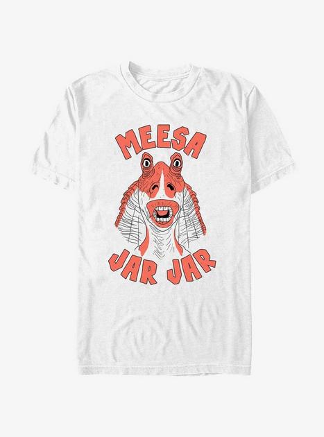 Star Wars Meesa Jar Jar Binks T-Shirt - WHITE | BoxLunch