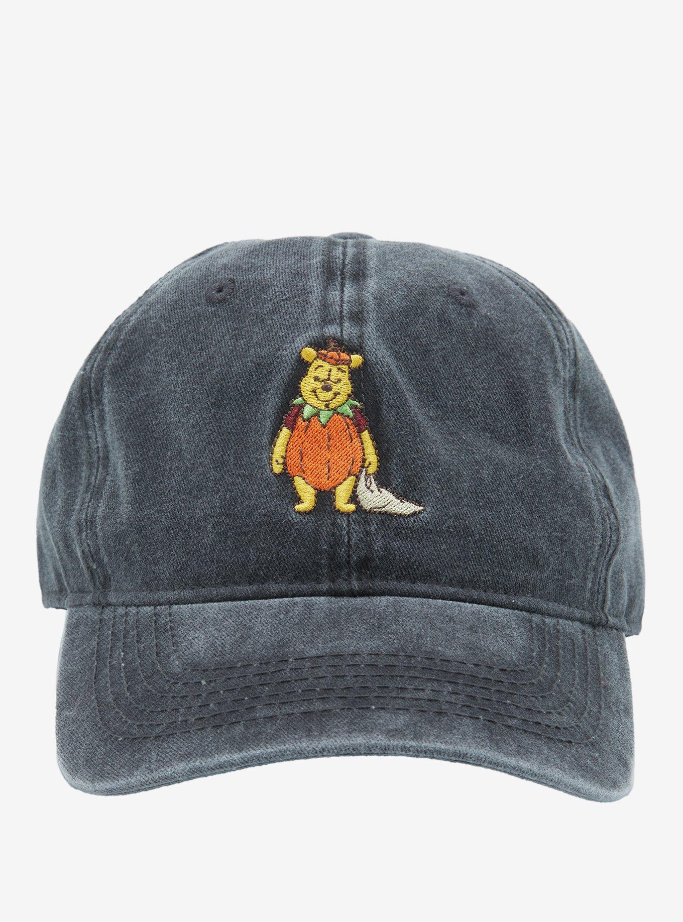 Disney Winnie the Pooh Pumpkin Pooh Bear Denim Wash Embroidered Cap ...