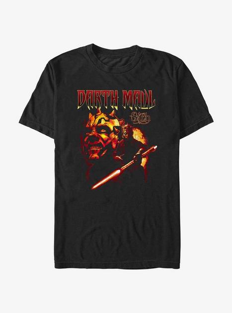 Star Wars Heavy Metal Darth Maul T-Shirt - BLACK | Hot Topic