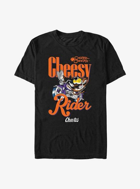 Cheetos Chester Cheetah Cheesy Rider T-Shirt - BLACK | BoxLunch