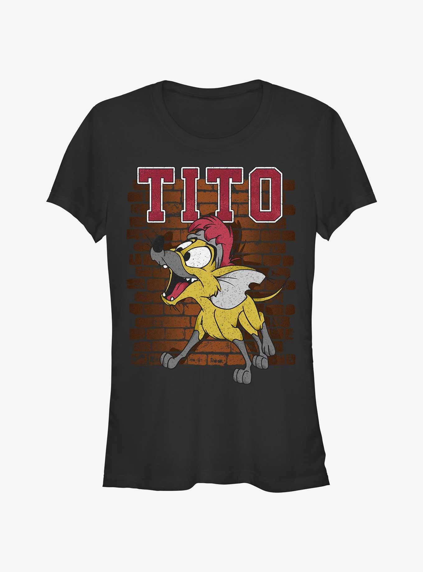 Disney Oliver & Company Tito Girls T-Shirt - BLACK | Hot Topic