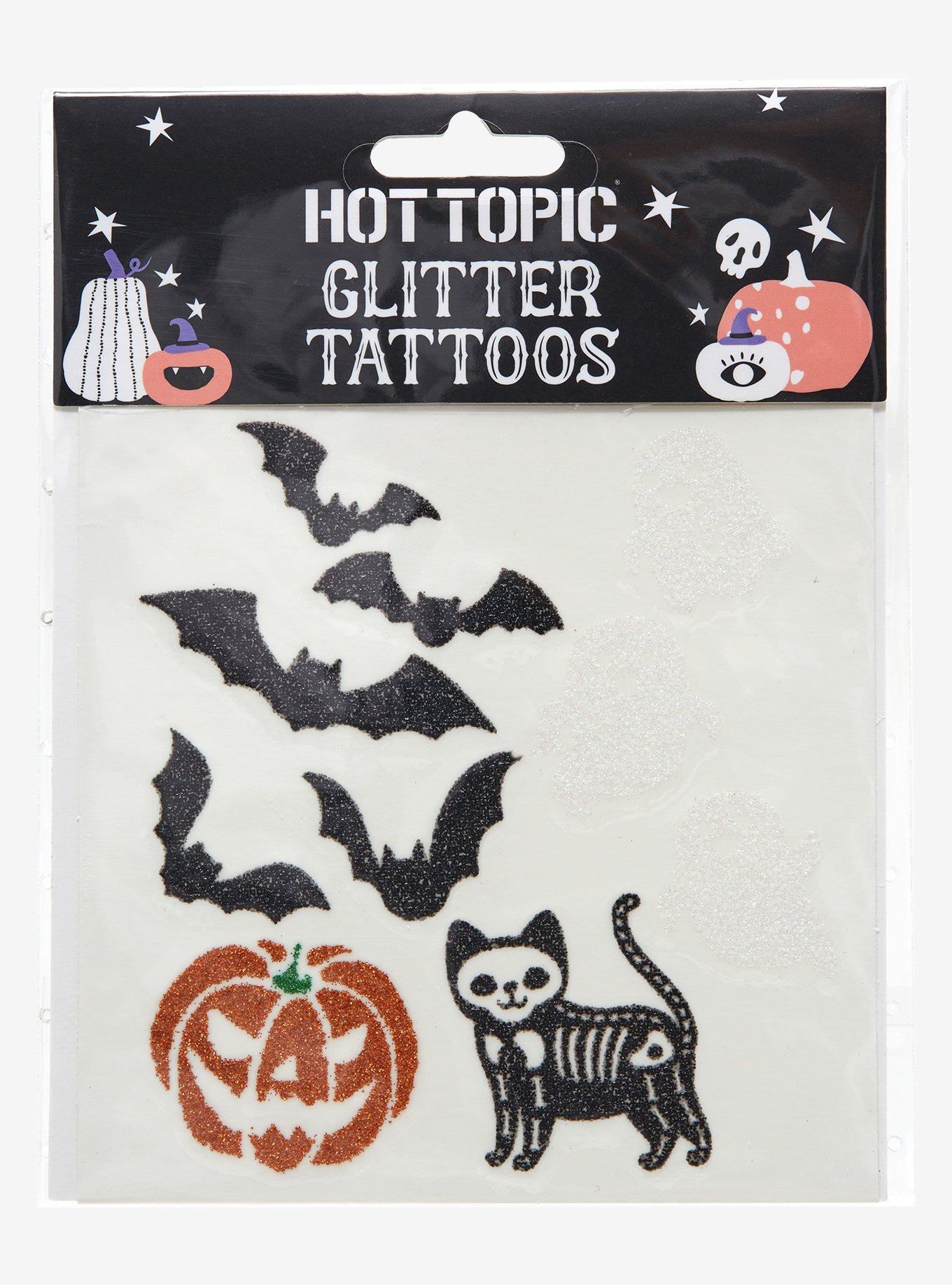 Halloween Icons Glitter Temporary Tattoo Sheet | Hot Topic