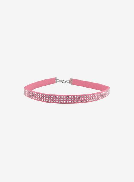 Sweet Society Hot Pink Rhinestone Choker | Hot Topic