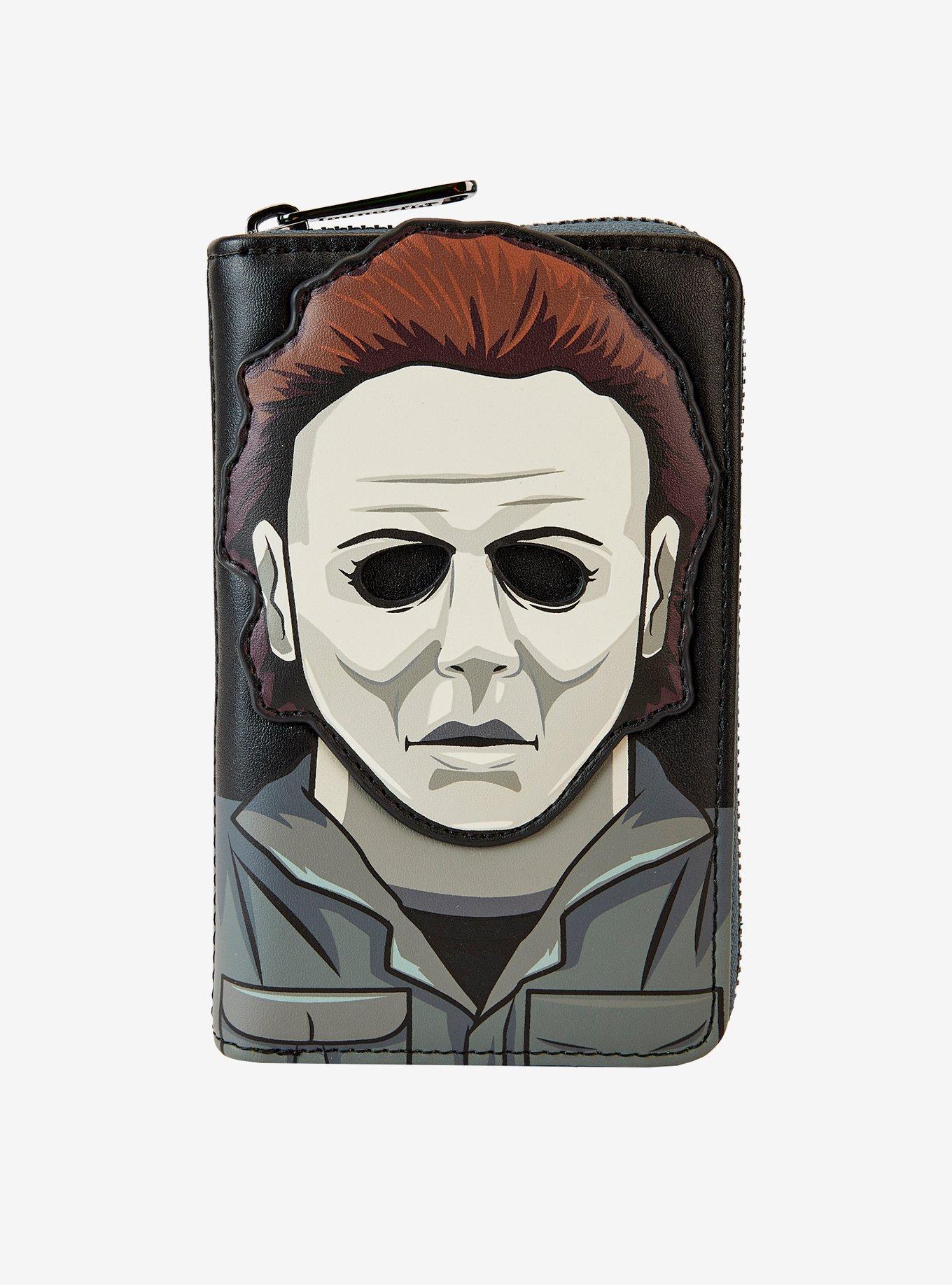 Loungefly Halloween Michael Myers Glow-In-The-Dark Face Zipper Wallet ...