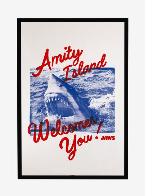 Jaws Amity Island Welcomes You! Framed Poster | BoxLunch