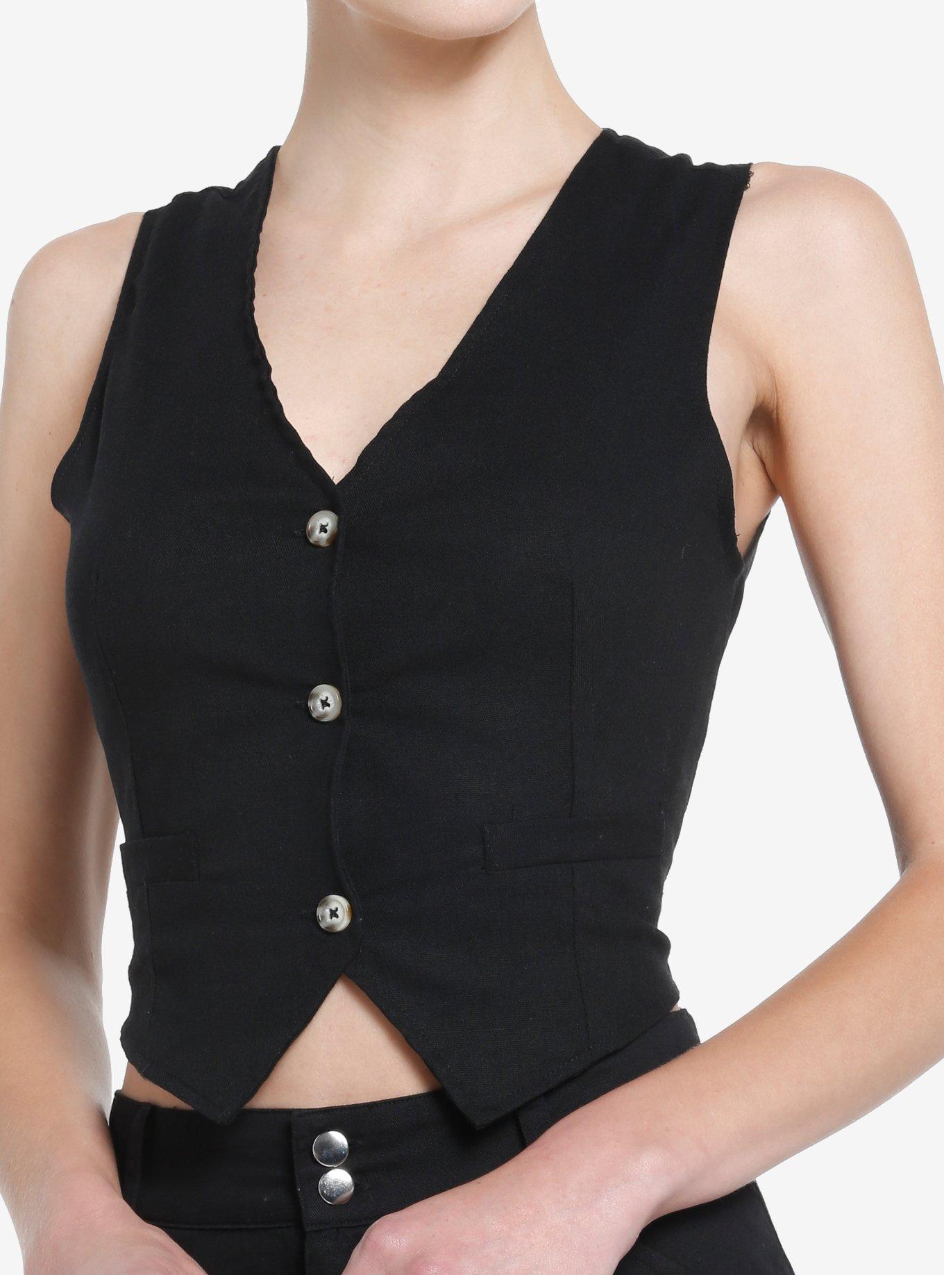 Black Girls Crop Vest | Hot Topic
