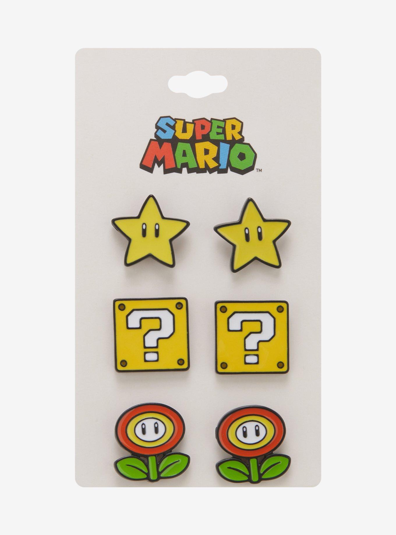 Super Mario Icons Stud Earring Set | Hot Topic