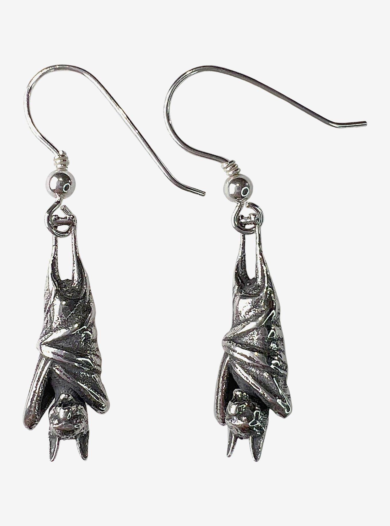 Nightfall Silver Earrings | Hot Topic