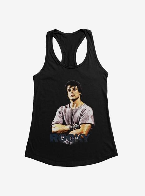 Rocky Balboa Portrait Womens Tank Top - BLACK | BoxLunch