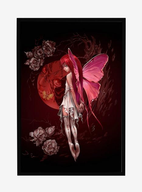 Fairies by Trick Red Fairy Framed Poster | Hot Topic