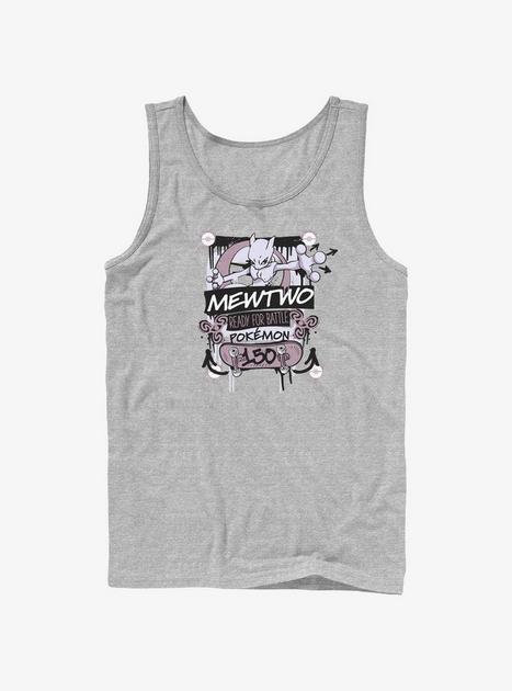 Pokemon Mewtwo Ready For Battle Tank - GREY | Hot Topic