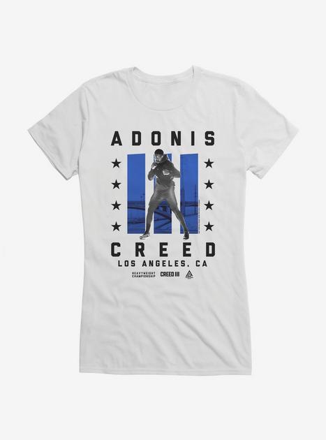 Creed III Adonis Creed LA Heavyweight Championship Girls T-Shirt ...