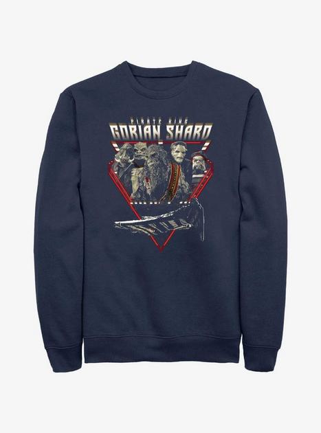 Star Wars The Mandalorian Pirate King Gorian Shard Sweatshirt Blue