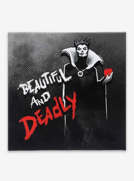 Disney Villains Evil Queen Beautiful & Deadly Canvas Wall Decor | BoxLunch