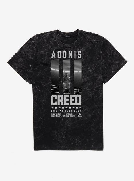 Creed III Adonis Creed LA Pillars Mineral Wash T-Shirt - BLACK | Hot Topic