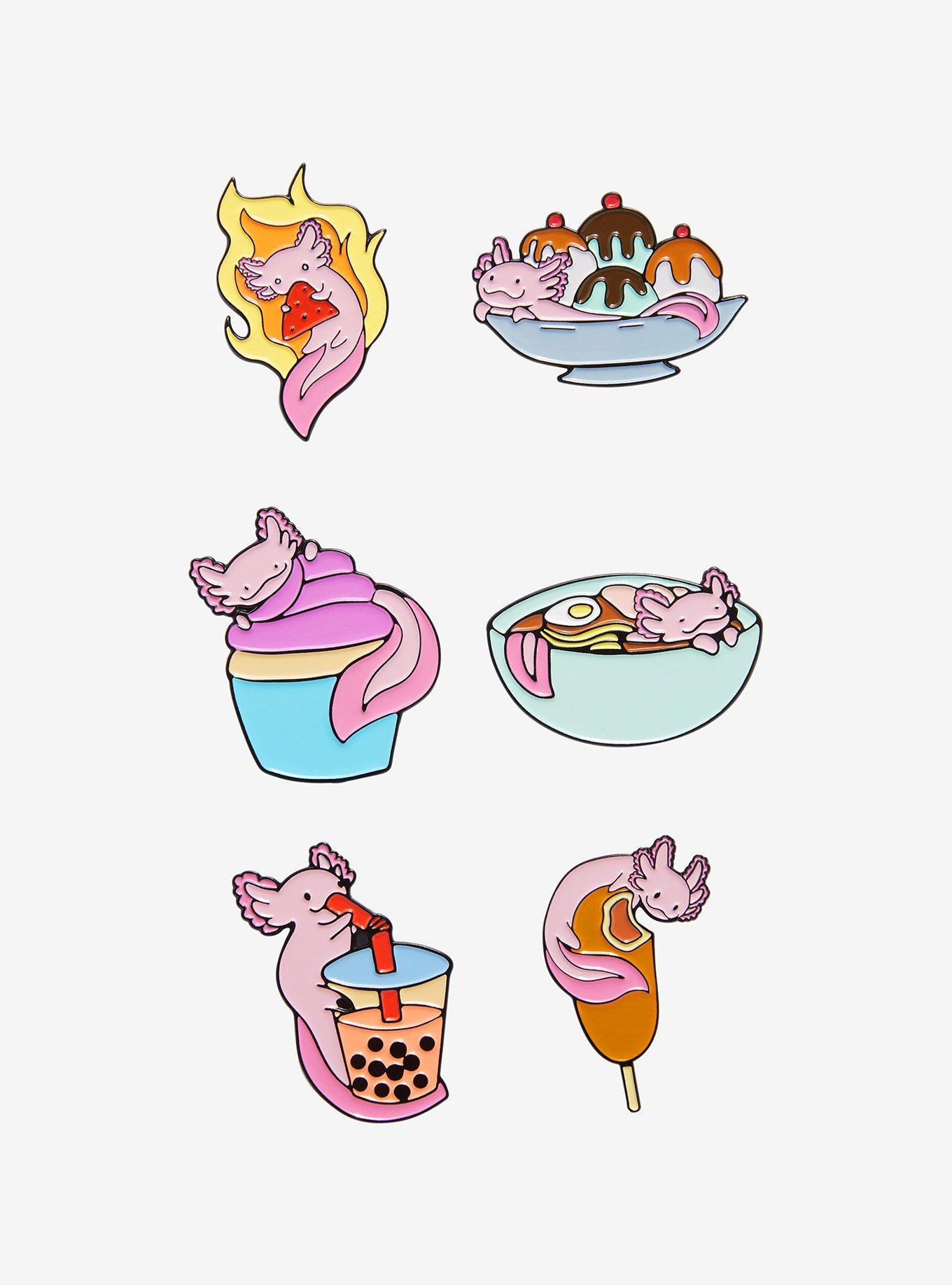Axolotl Snack Time Blind Bag Enamel Pin | Hot Topic