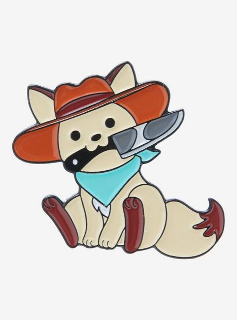 Western Cowboy Fox Enamel Pin | Hot Topic