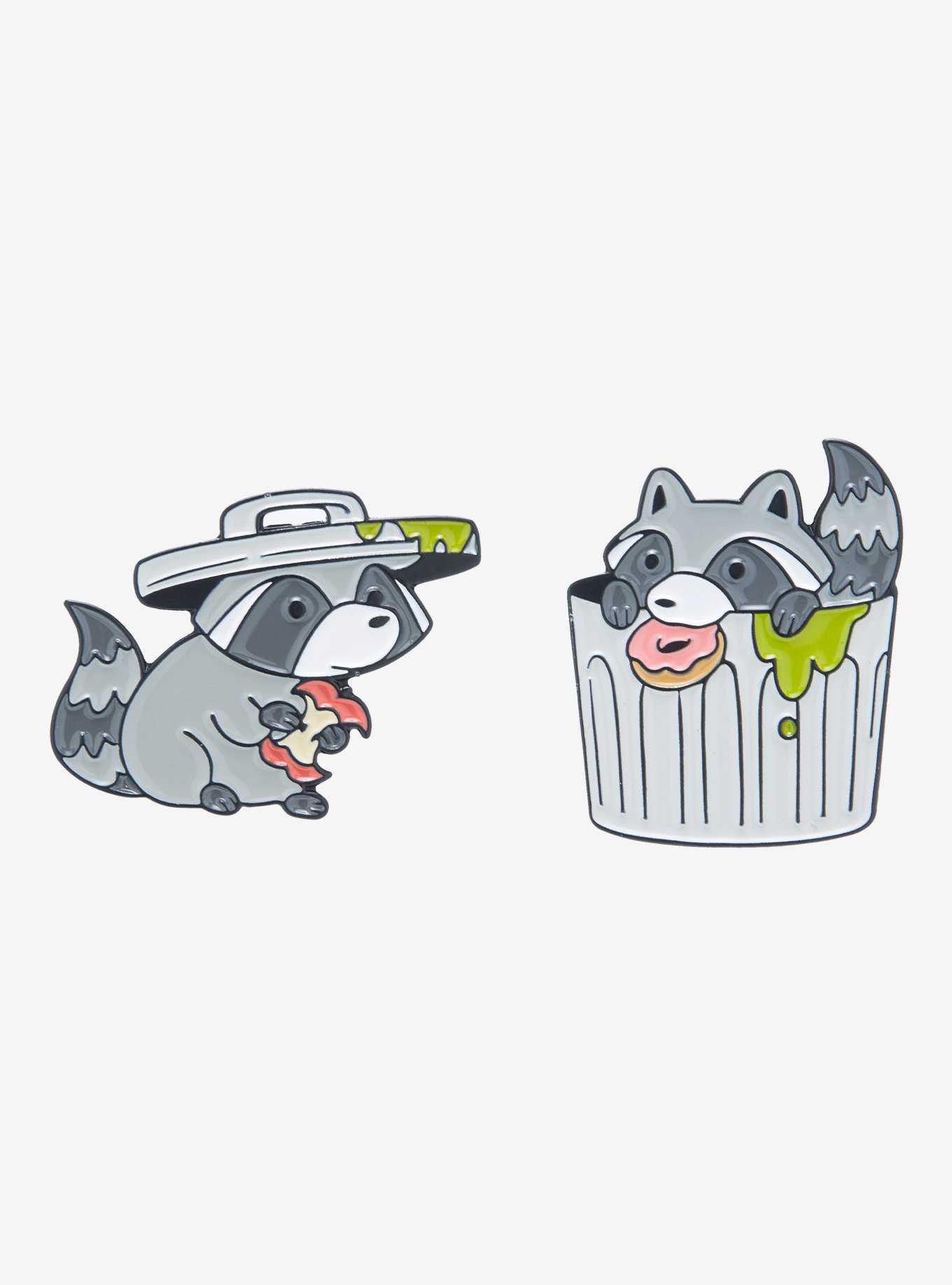 Raccoon Trash Friends Enamel Pin Set | Hot Topic