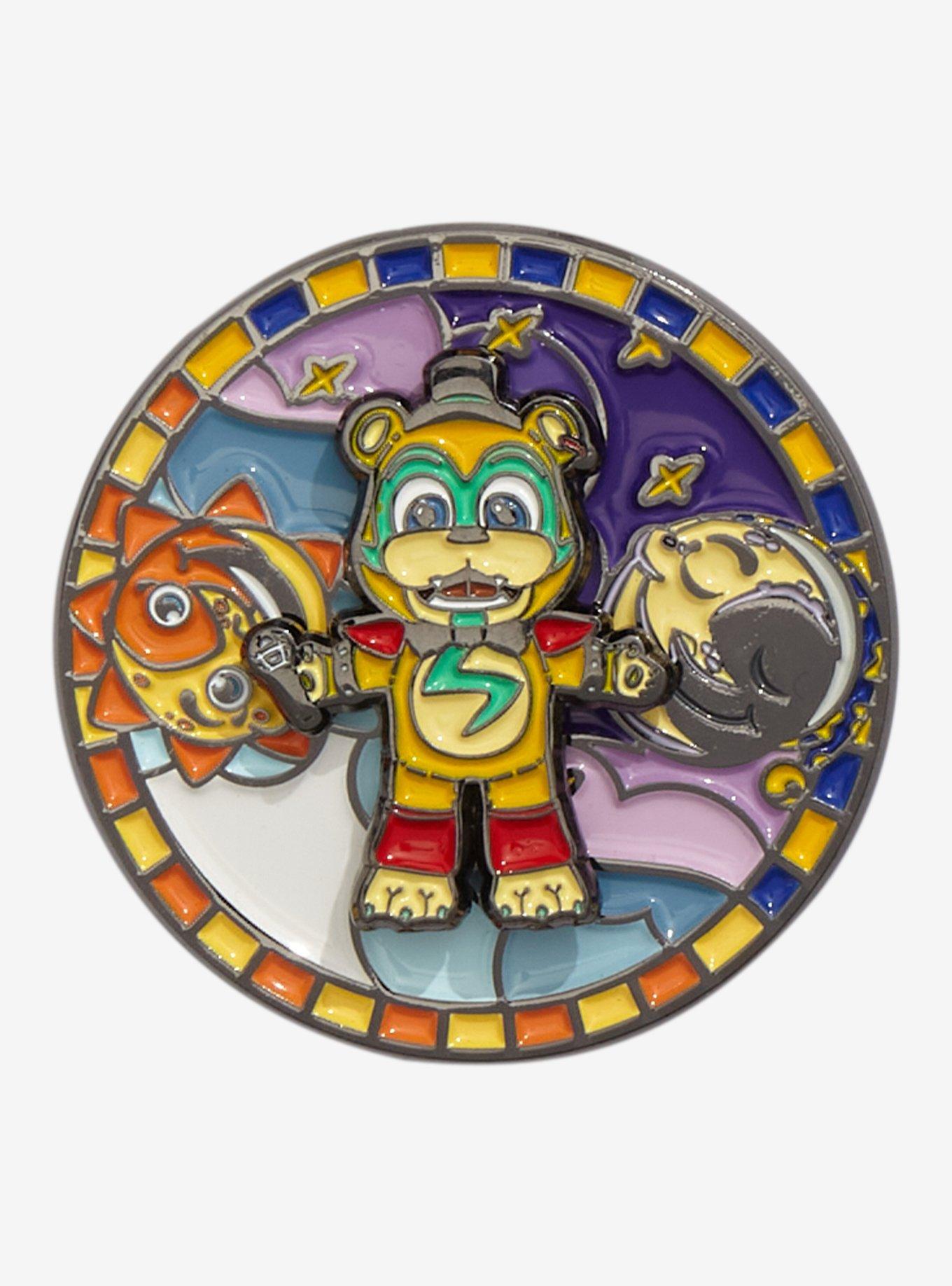 Five Nights At Freddys Security Breach Chibi Spinner Enamel Pin Hot