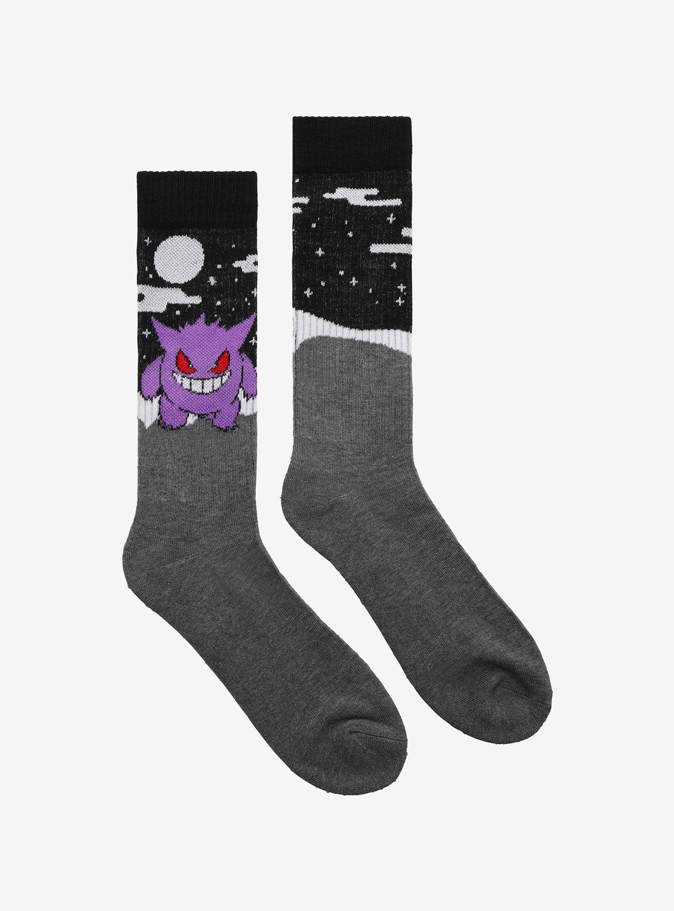 Pokemon Gengar Night Crew Socks | Hot Topic